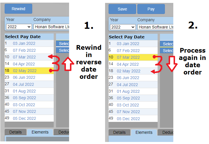 Making corrections - Payback Payroll Software