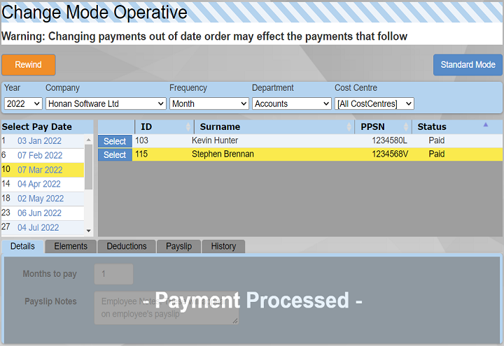 Making corrections - Payback Payroll Software