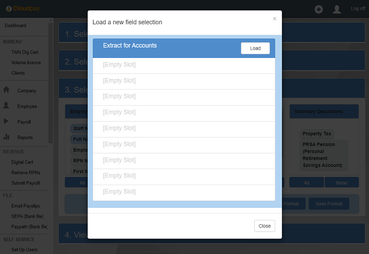Reports and Data Extract - Payback Payroll Software