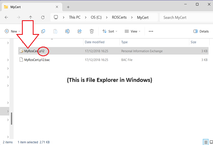 Loading your Digital Certificate into Payback